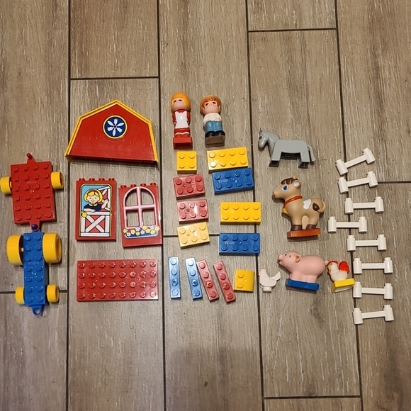 tyco | Toys | Vintage Tyco Preschool Farm Ser Pieces Super Blocks ...